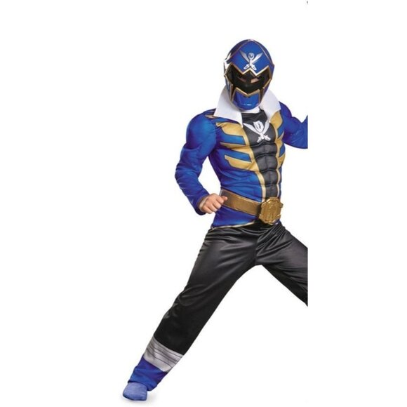 Disguise | Costumes | Kids Blue Power Rangers Super Megaforce Muscle ...